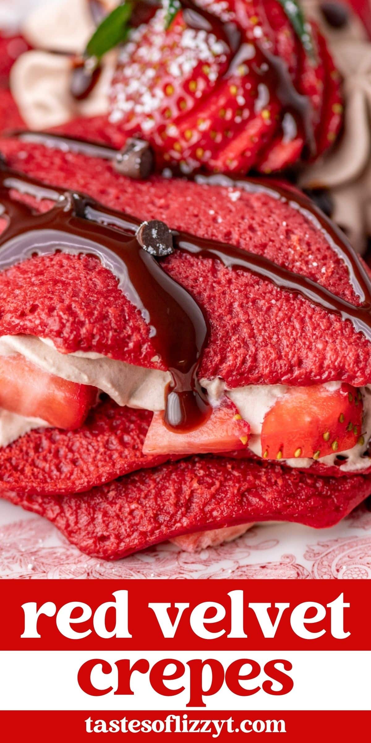 Red Velvet Crepes Recipe - Tastes of Lizzy T