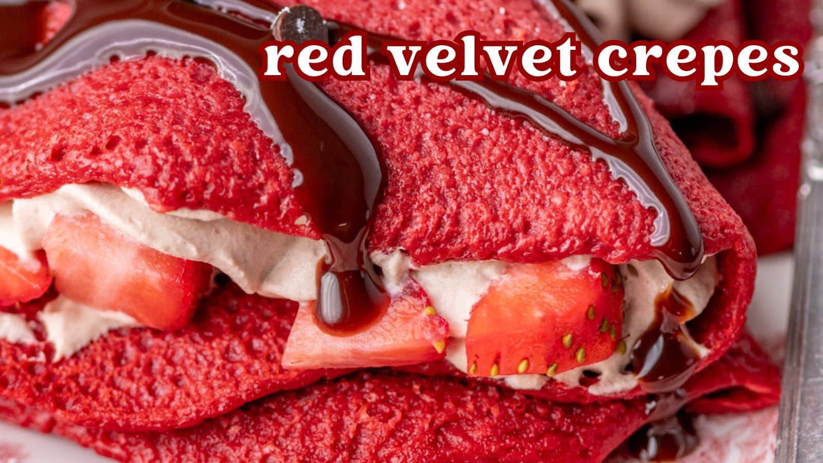 Red Velvet Crepes Recipe - Tastes of Lizzy T