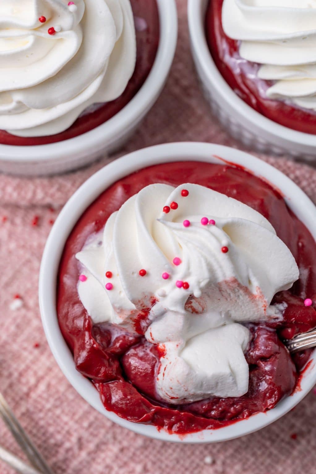 Red Velvet Pudding Recipe | Tastes of Lizzy T