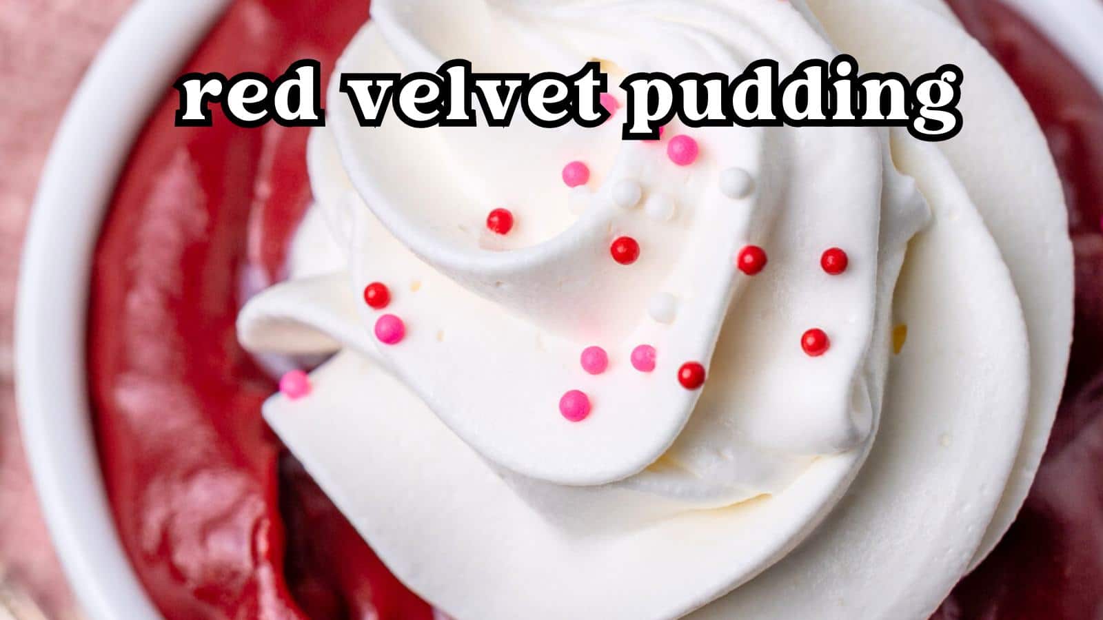 Red Velvet Pudding Recipe | Tastes of Lizzy T