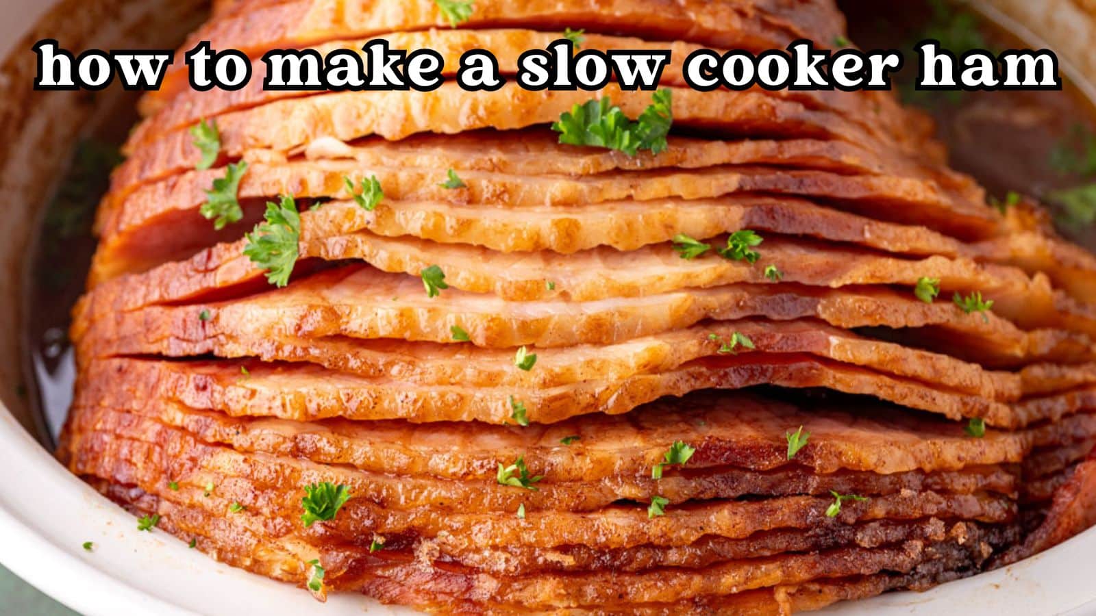 Slow Cooker Ham Recipe - Tastes of Lizzy T