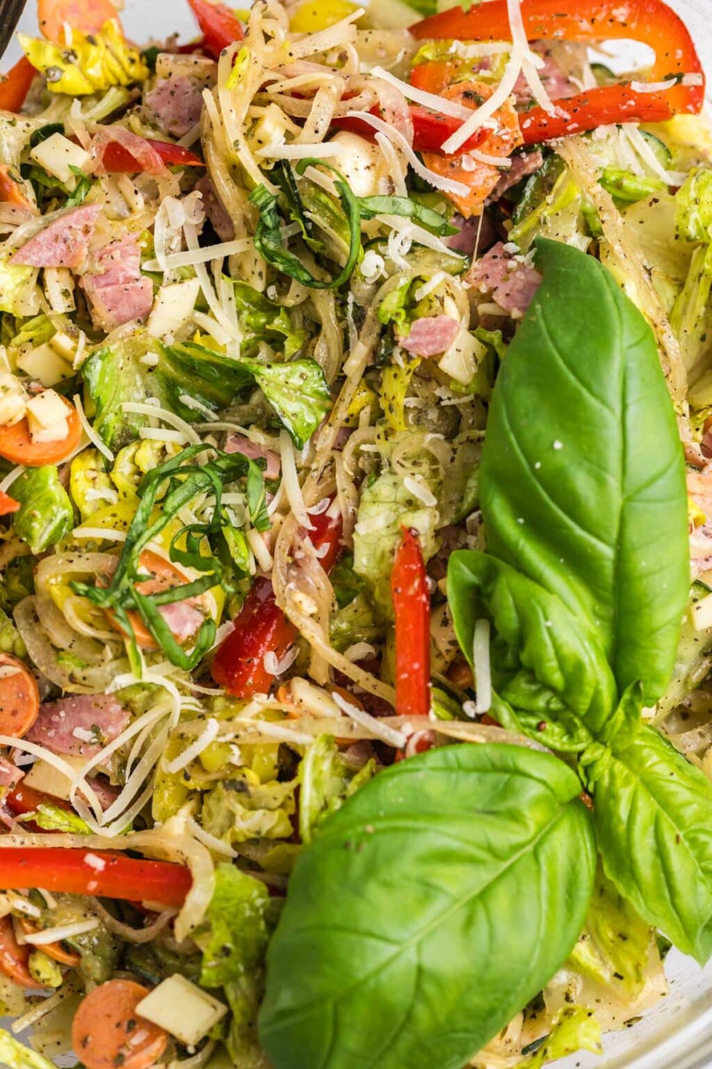 Italian Sub Salad Recipe | Tastes of Lizzy T