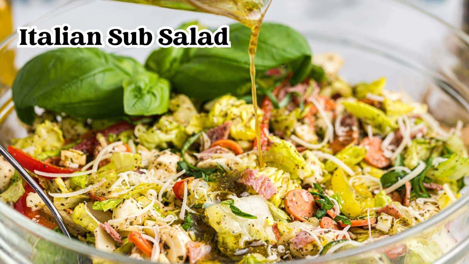Italian Sub Salad Recipe | Tastes of Lizzy T