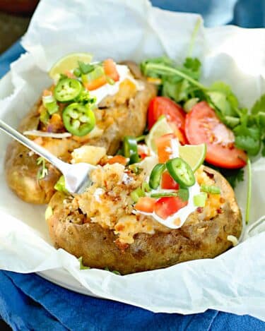 Mexican Baked Potato | Tastes of Lizzy T
