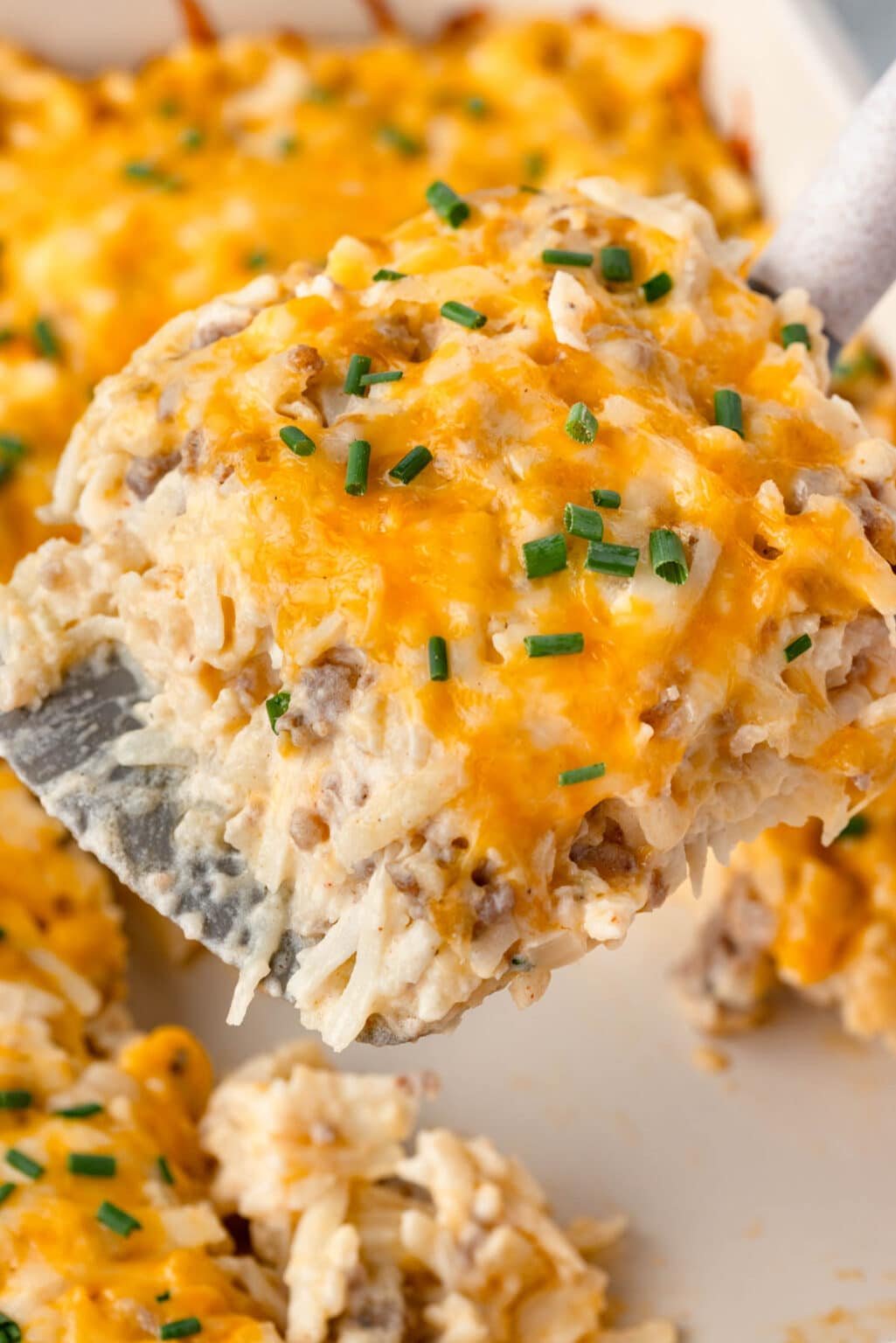 Sausage Hash Brown Casserole - Tastes of Lizzy T