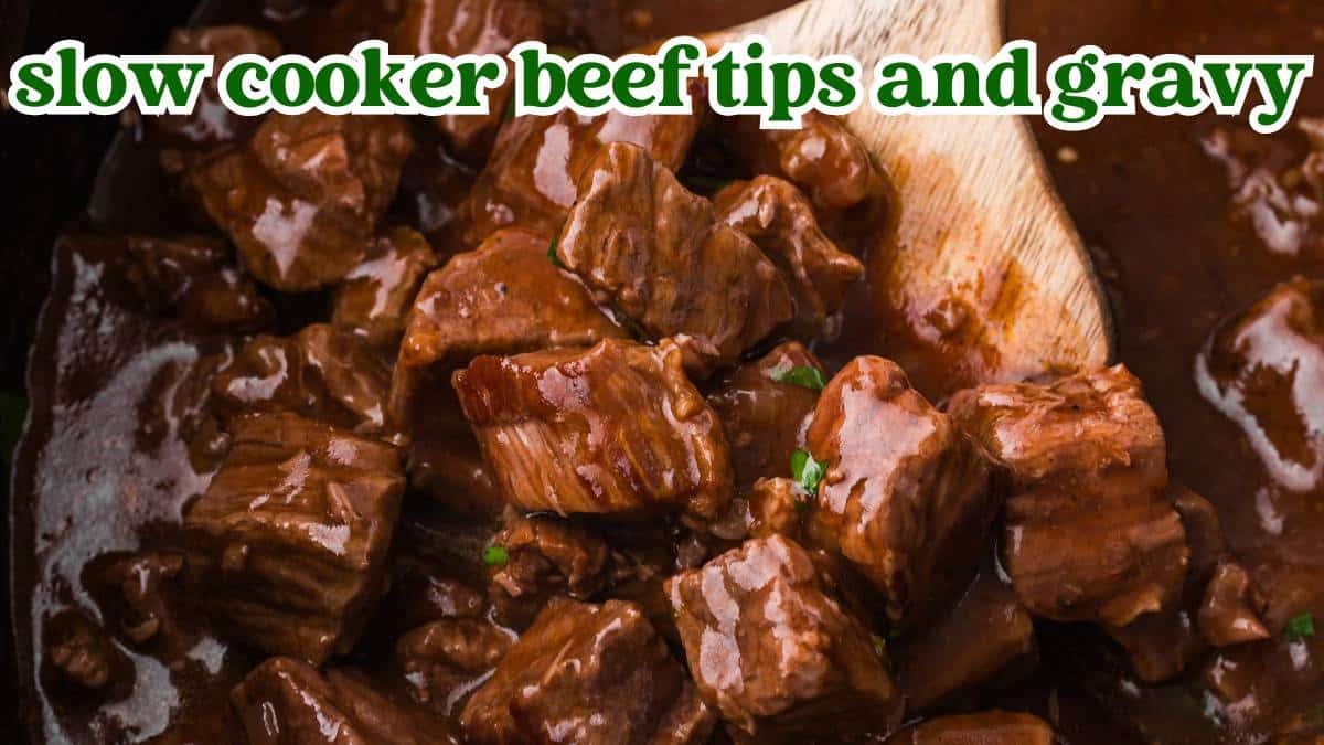 Slow Cooker Beef Tips and Gravy Recipe