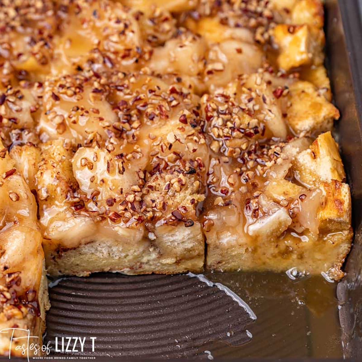 Caramel Apple Bread Pudding | Tastes of Lizzy T