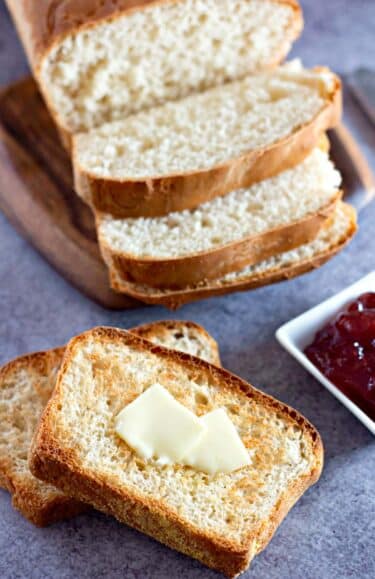 English Toasting Bread Recipe | Tastes of Lizzy T