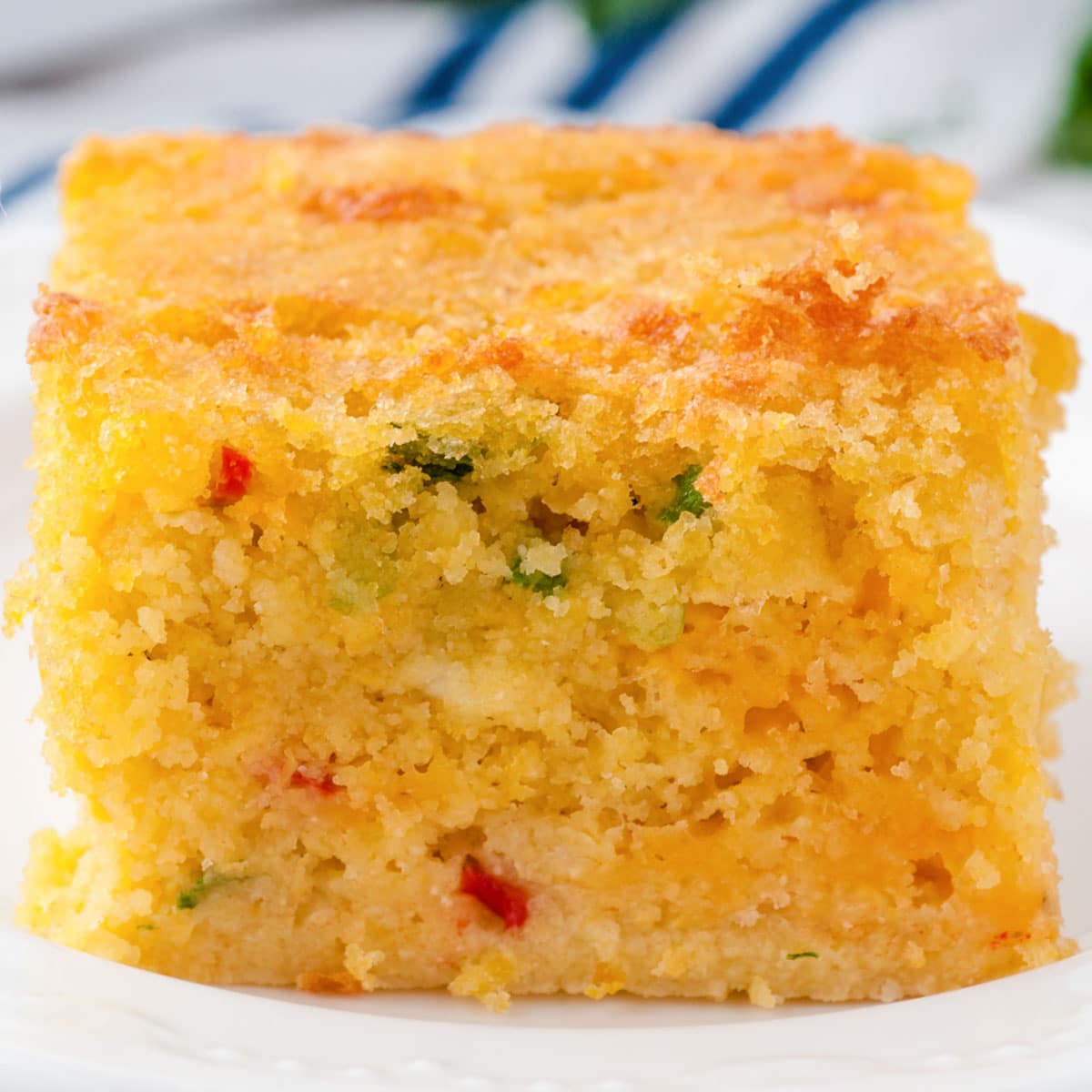 Mexican Cornbread with Cheese and Peppers | Tastes of Lizzy T