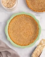 Oatmeal Pie Crust {Easy Recipe for Cream Pies} | Tastes of Lizzy T