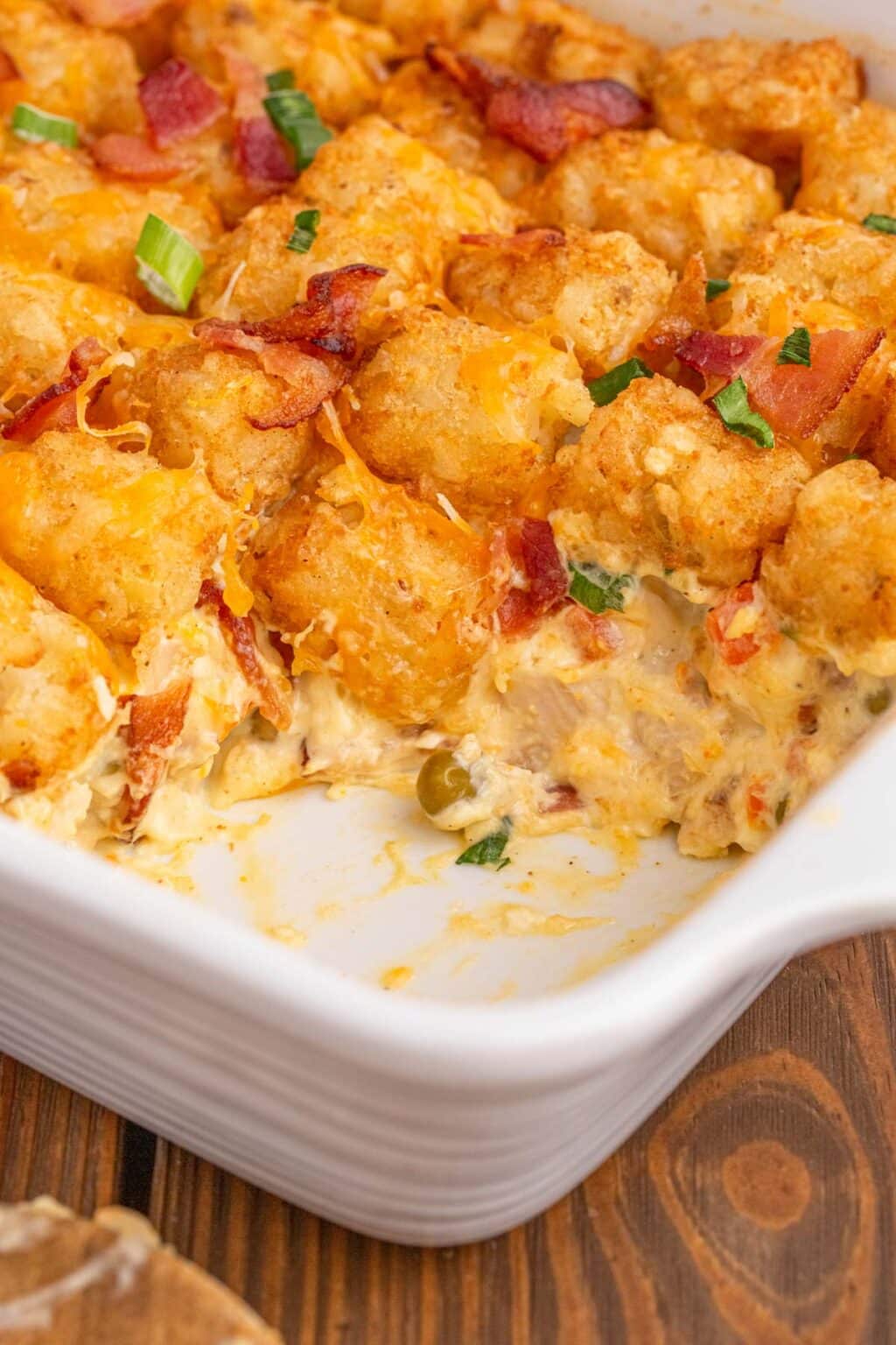 Chicken Tater Tot Casserole - Tastes of Lizzy T