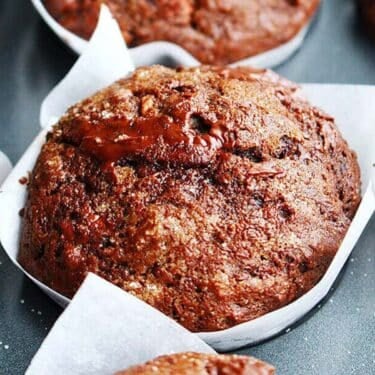 Chocolate Fudge Muffins | Tastes of Lizzy T