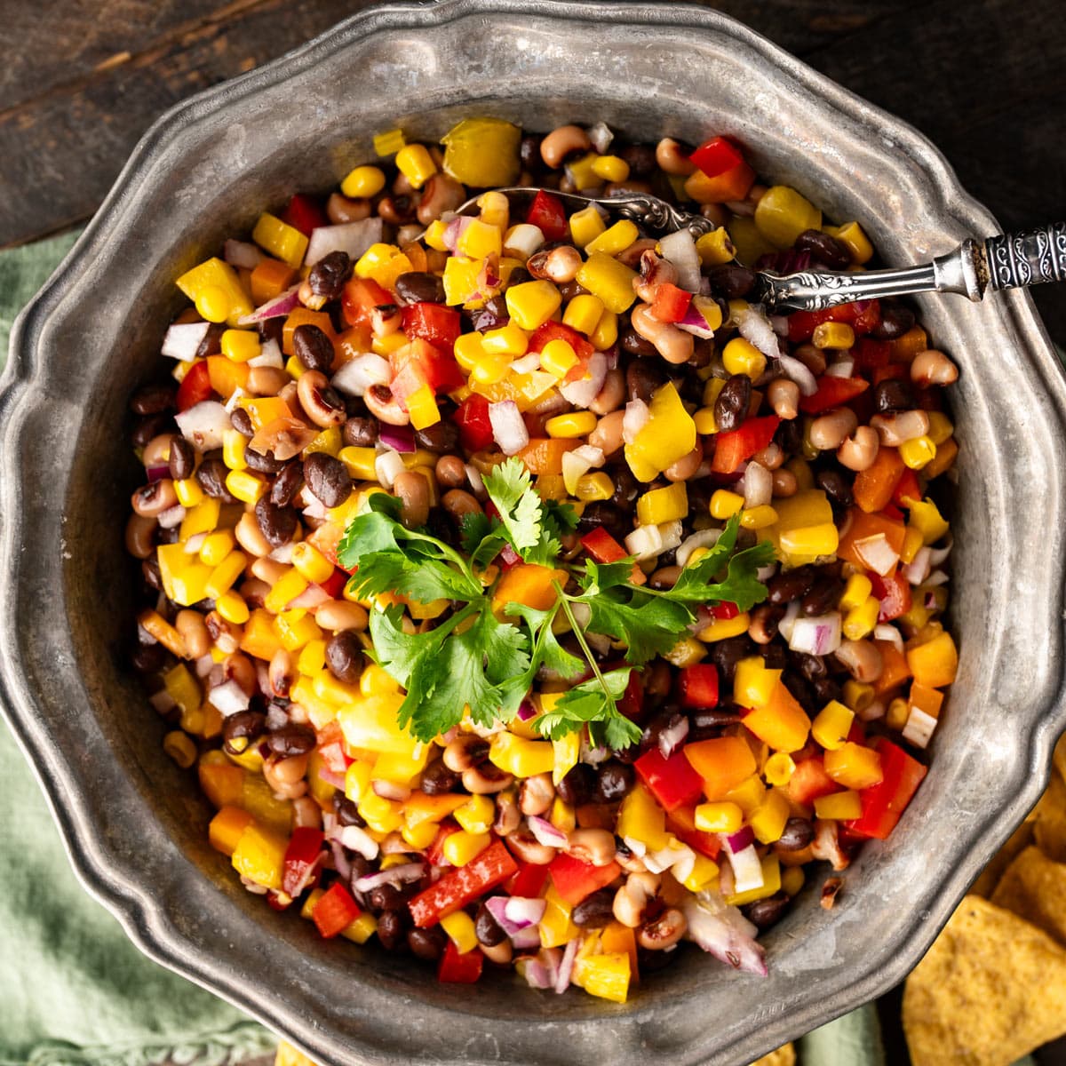 Southern Redneck Caviar Cowboy Salsa (Texas Caviar Dip) | Kevin Is