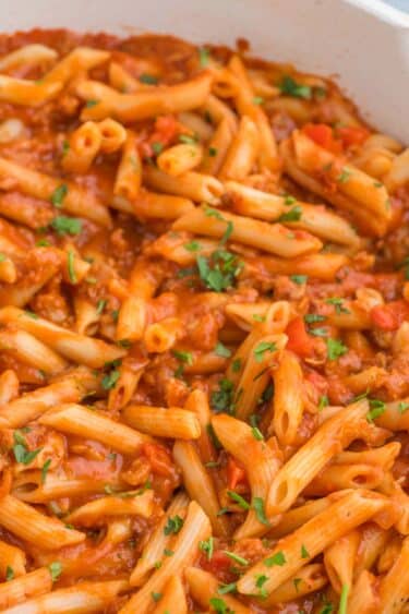 Sloppy Joe Pasta - Tastes of Lizzy T