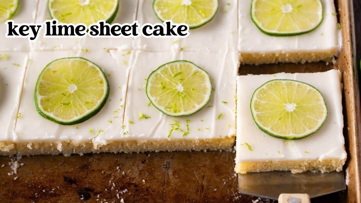 Key Lime Sheet Cake Recipe | Tastes of Lizzy T