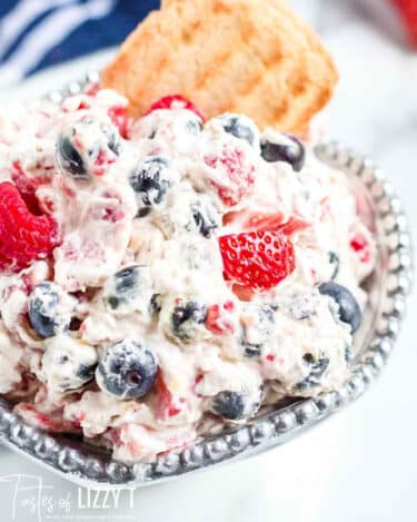 Triple Berry Fruit Dip - Just 5 Ingredients