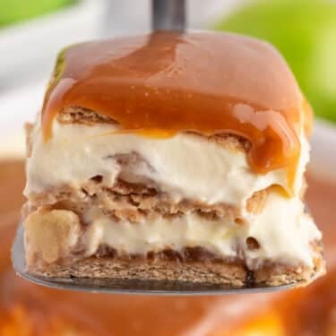 Caramel Apple Eclair Cake (No-Bake Dessert)