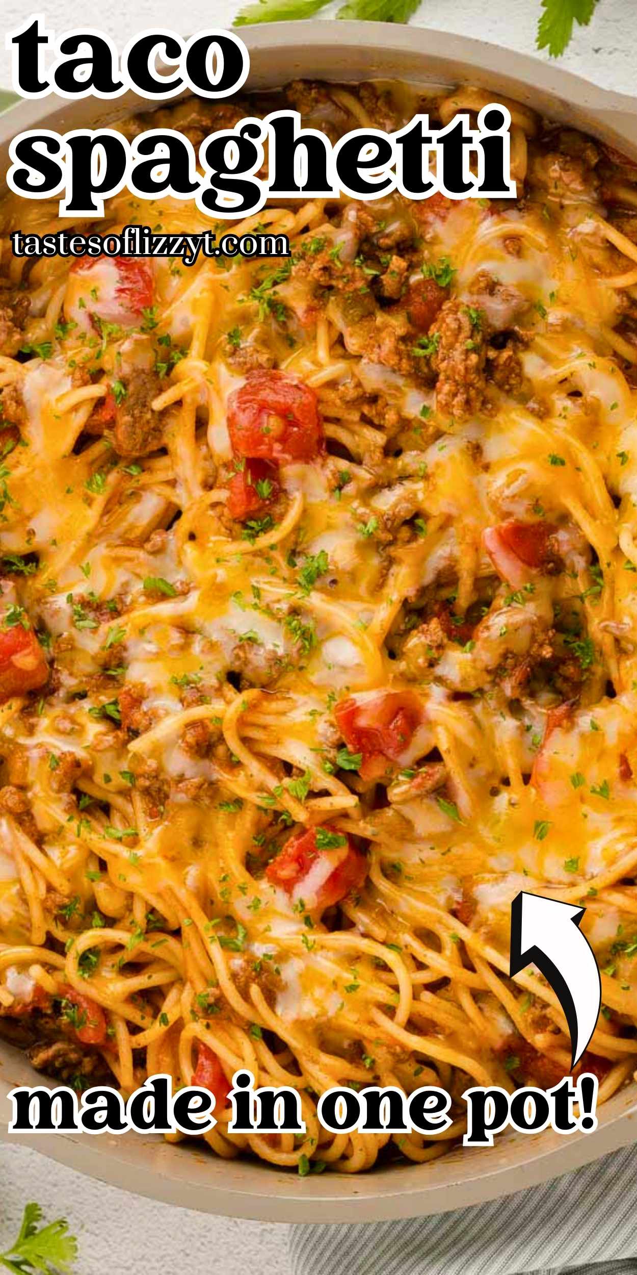 Taco Spaghetti in One Pot with Fire Roasted Tomatoes