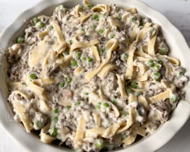Amish Yumasetti Casserole (Vintage Beef and Noodle Recipe)